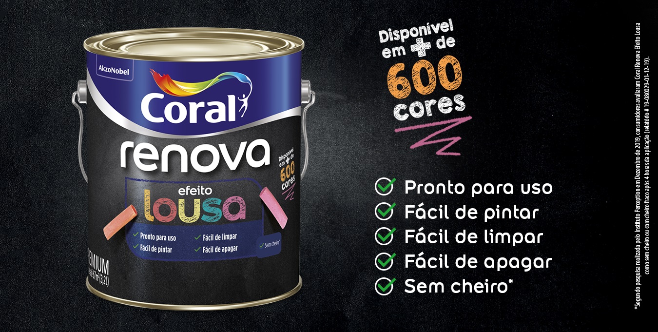 Coral Renova Efeito Lousa | Tintas Coral