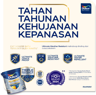 Dulux Weathershield Powerflexx dengan Triple Defence Technology | Dulux ...