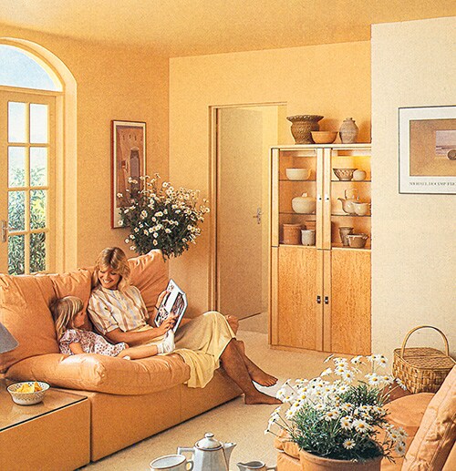 1980's and 90's Interiors | Magnolia & Purple Power | Dulux
