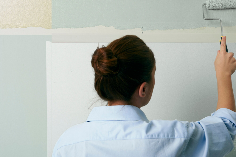 Creative Feature Wall Paint Ideas - Two Tone & Ombre | Dulux