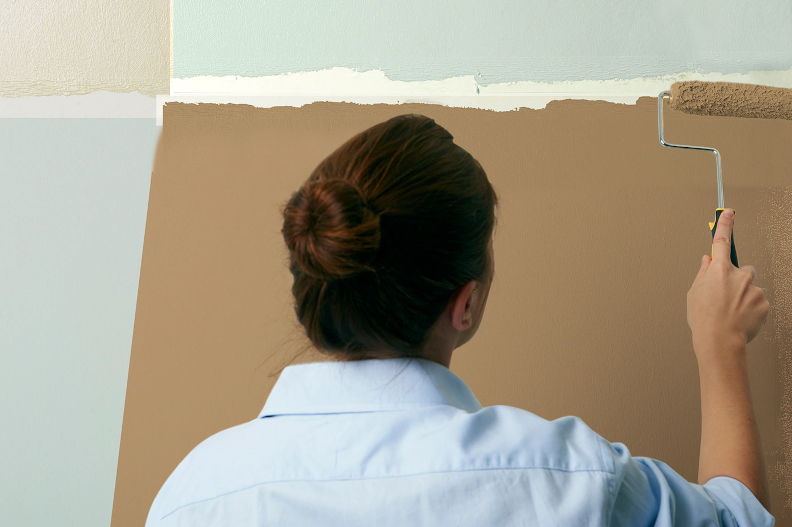 Creative Feature Wall Paint Ideas - Two Tone & Ombre | Dulux