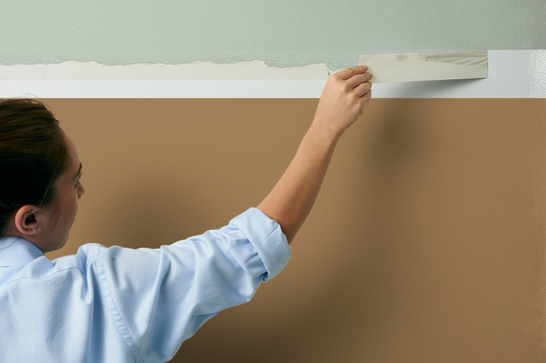 Creative Feature Wall Paint Ideas - Two Tone & Ombre | Dulux